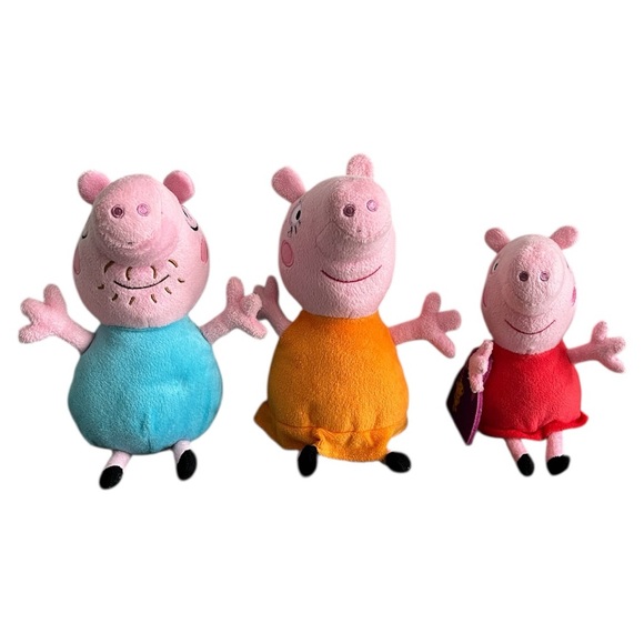 Peppa Pig | Toys | Peppa Big Family Bundle Daddy Mummy Peppa Soft Plush ...